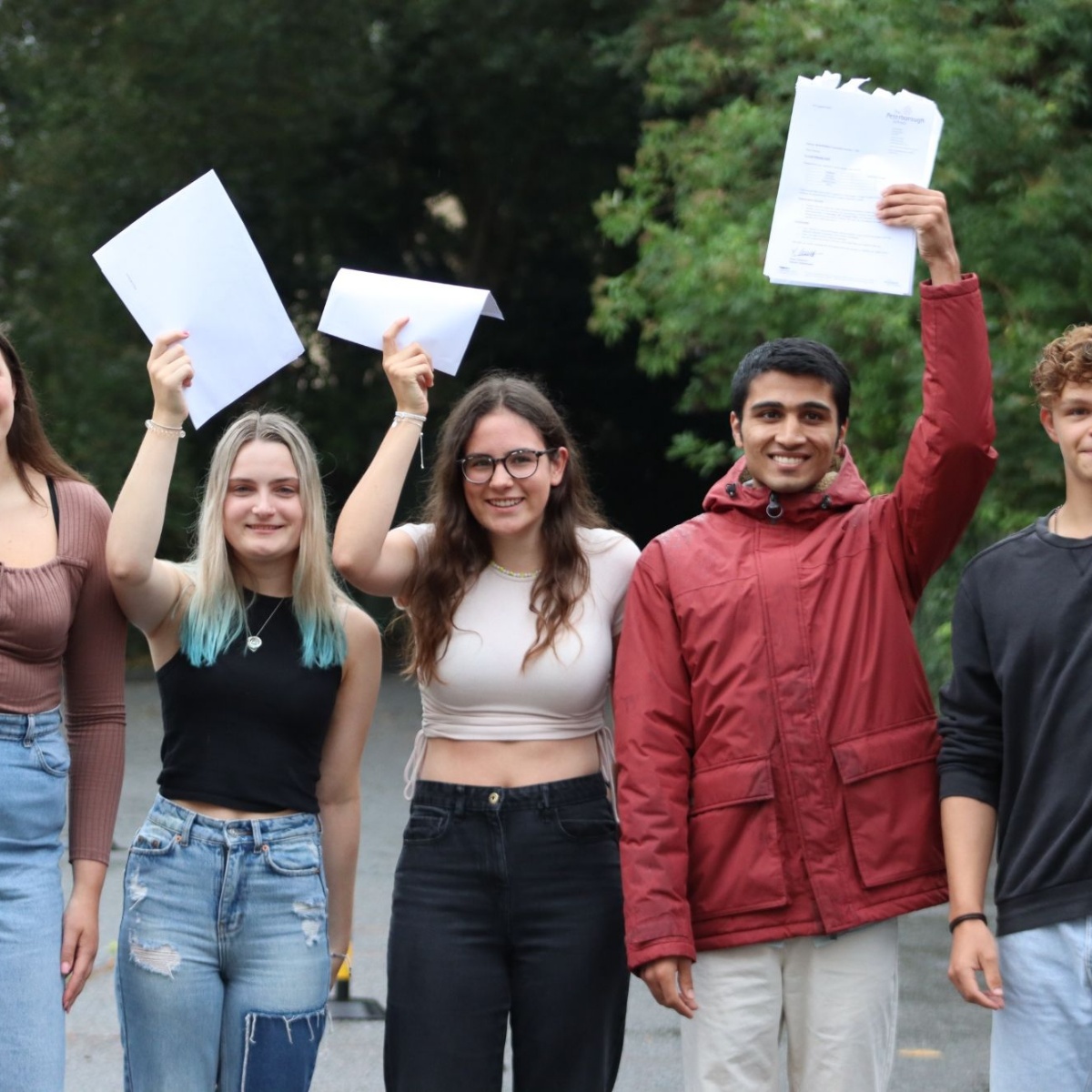 Peterborough School - Sixth Formers celebrate excellent A Level Results